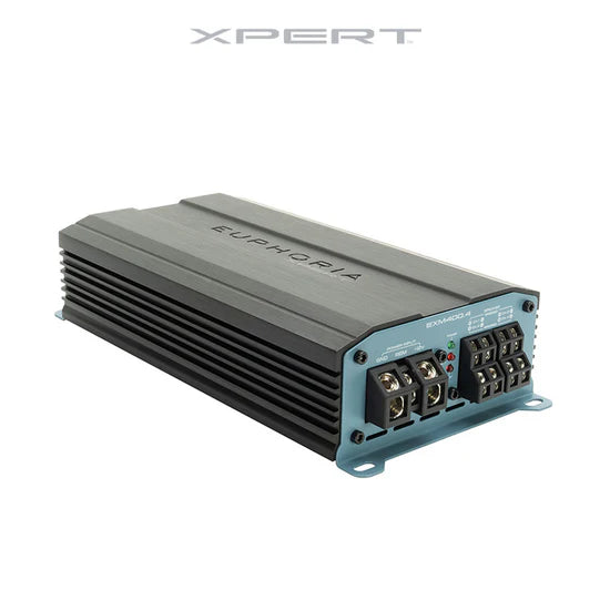 Euphoria XPERT EXM400.4 4-Channel Class D Mini Motorcycle Amplifier ...