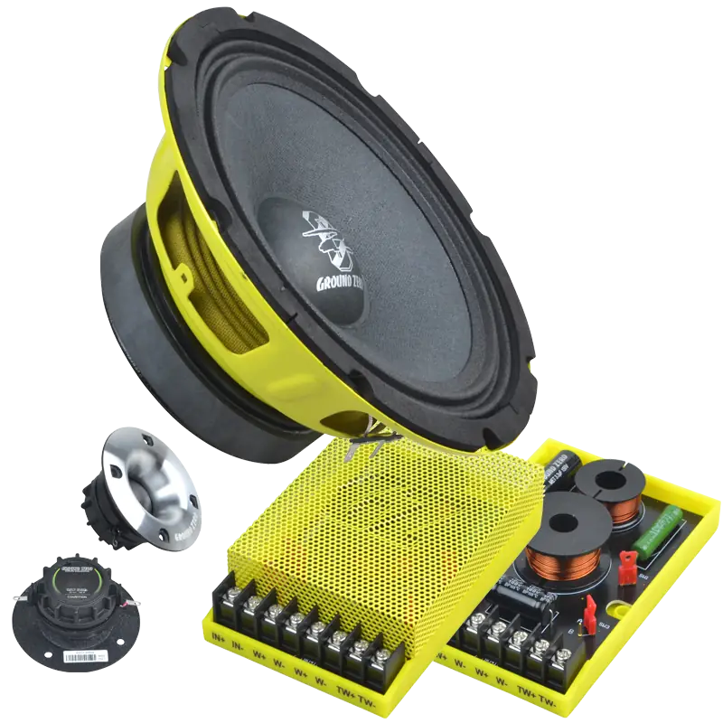Ground Zero Audio GZCC 200.2SQL 8″ 2-Way Competition Speaker System ...