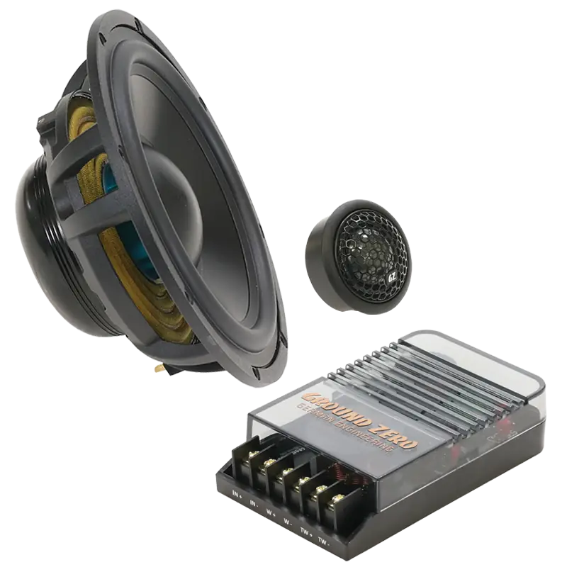 Ground Zero Audio Uranium GZUC 165.2SQ 6.5″ 2-Way Component Speaker Sy ...