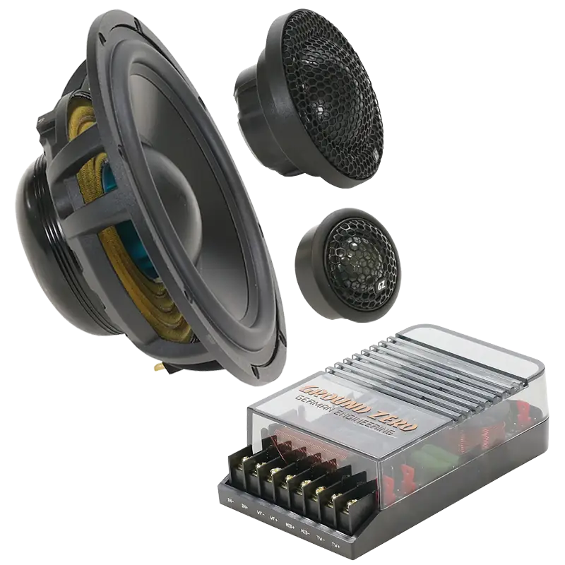 Ground Zero Audio Uranium GZUC 165.3SQ 6.5″ 3-way SQ Component Loudspe ...
